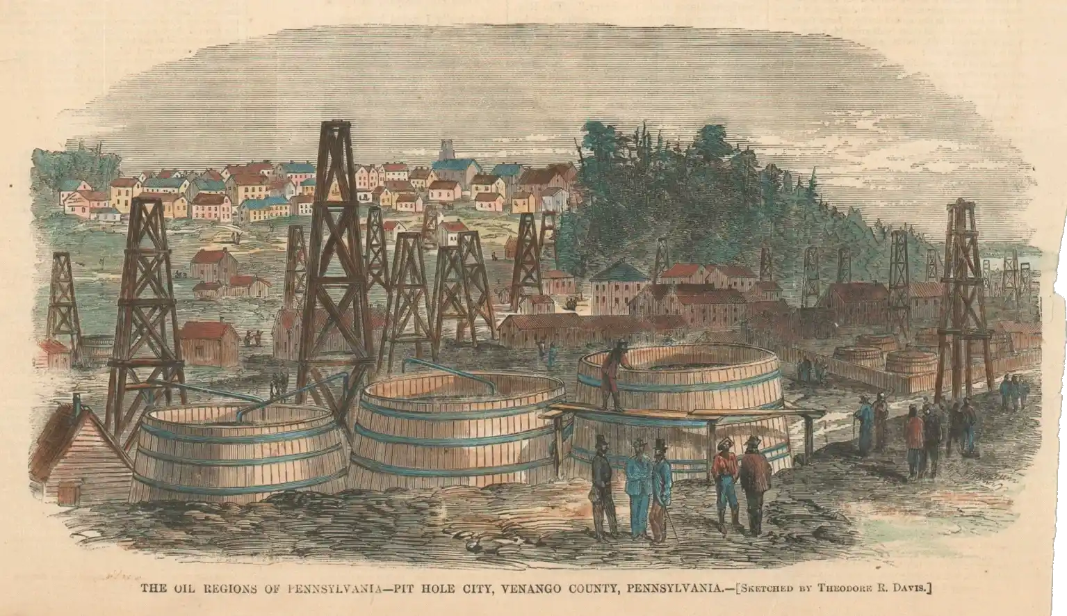 1865 Oil Boom: Pithole Creek’s Great Well and Oil Excitement